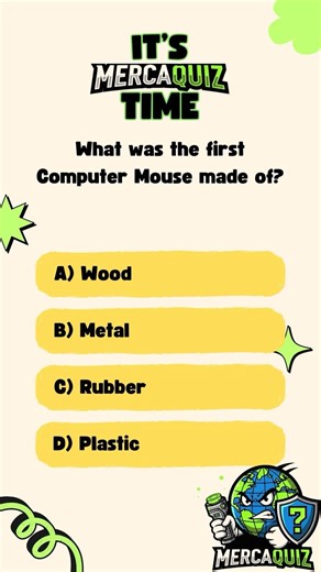 The First Computer Mouse Was Made of... WHAT?! 🖱️🪵 #shorts