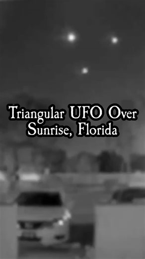 The Scarecast | On March 17, 2023, a residential door camera in Sunrise, Florida captured three lights moving together in a tight triangular formation... | Instagram
