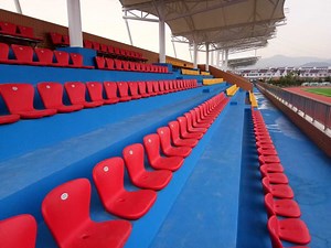 [Hot Item] Stadium Viewing Platform, Gymnasium Chair for Public Sports, Fixed Tiered Grandstand Seating