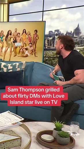 Sam Thompson Grilled About Flirty Messages on Live TV
