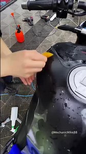 Motorcycle Transparent Wrap. #mechanic #mechanicmike #automobile #automechanic | Mechanic Mike