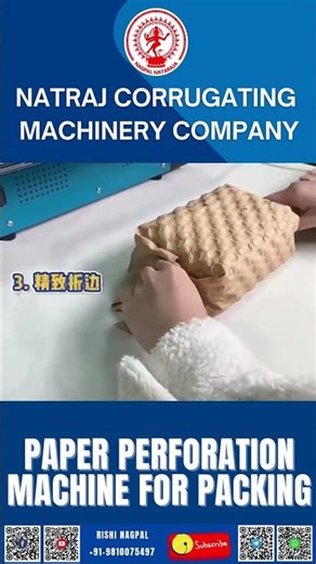 Paper Perforation Machine for Packing | Precision Perforator | Natraj Nagpal Machinery India
