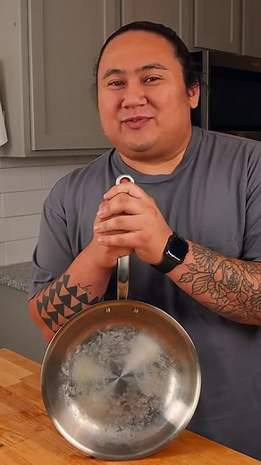 Clean cloudy stainless steel pans easily with vinegar and water