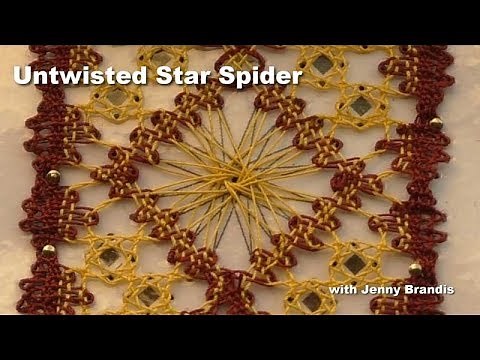 Bobbin lace tutorial with Jenny Brandis - Untwisted Star Spider