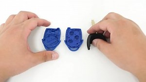 3 Tasten Autoschlüssel Gehäuse Für Ford Transit Connect Vans MK7 2006-2014 mit Schraubendreher und Schlüsselring Wiederaufladbare Batterie VL2330