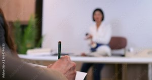 Marketing lecture inspiring creative strategies. Student taking notes, capturing key concepts, insightful tips. Engaging informative motivational. Enhancing marketing skills, boosting confidence.