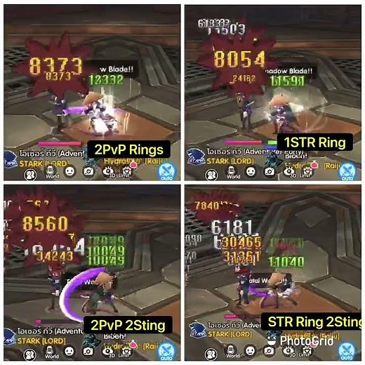 [ROX SEA] TOG | Damage Test (GX Dual Dagger Crit Type) from AGI to STR enchantment. by: Lazy F2P