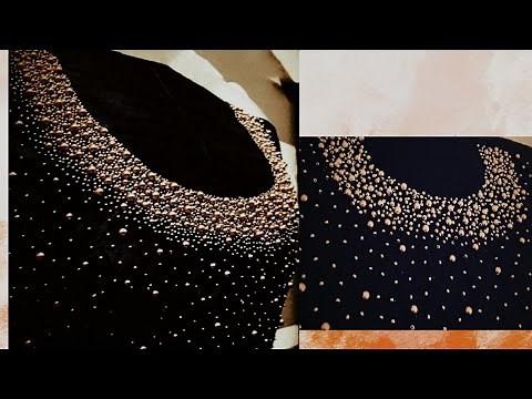 Heavy Beadwork ചെയ്യാൻ പഠിക്കാം | Hand Embroidery Heavy Beadwork Design Tutorial at home