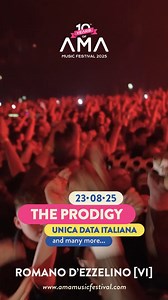 322 reactions · 19 shares | The Prodigy will be headlining @ AMA Music Festival on August 23rd This will be the band's only gig in Italy this year. ️ Tickets: www.amamusicfestival.com/artisti/the-prodigy/ | The Prodigy | Facebook