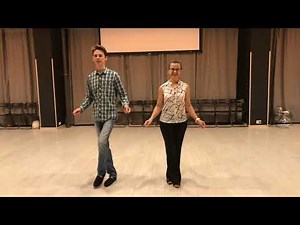 Carolina Shag. basic step w cross over and kick ball change