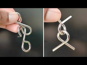 METAL WIRE PUZZLE SOLUTION | NAILS PUZZLE TRICK