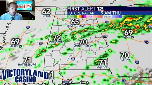 New update to the hour-by-hour future radar as we track rain & storms moving across the area tonight