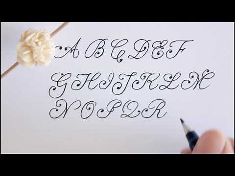 how to write in calligraphy - cursive fancy letters for beginners