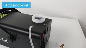 Watch 500W Fog Machine 13 Colorful LED Lights Effect on Amazon Live