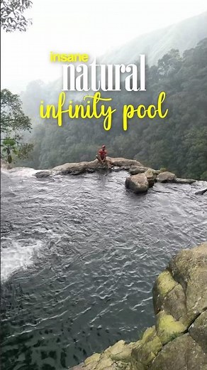 Insane natural infinity pool #traveling #india #pool #naturelovers #adventures