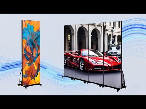 Adhaiwell 80" Foldable LED Poster Screen Display: Transform Your Ads & Events Instantly!