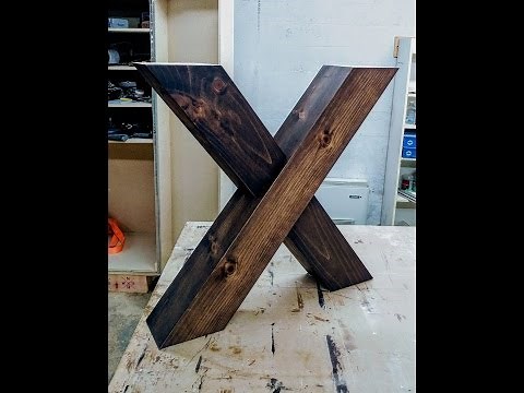 X shaped farm table legs