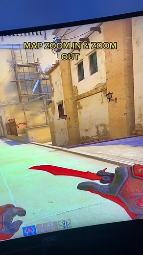 CS:GO Zoom In & Out Tutorial with Blue Gem Sword Skin
