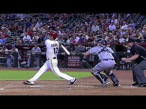 TB@ARI: Chavez doubles down the line to tie game at 1