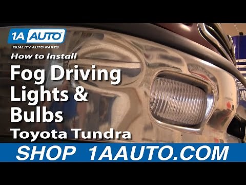 How to Replace Fog Driving Lights 00-05 Toyota Tundra