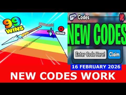 *NEW CODES* [NEW] 🚀 Spear Training! ROBLOX | February 16, 2026