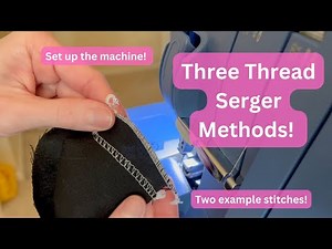 How to Thread A Singer Serger for a Three Thread Stitch | Thread an Overlocker | Singer S0230 Serger