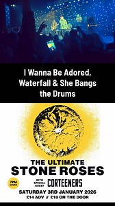  Date: Saturday 3 January 2026 ⏰ Doors 7:00PM  Alexanders Live, Chester The Ultimate Stone Roses with Support from Corteeners The only Stone Roses tribute from Manchester. Die-hard fans. Zero shortcuts. Every track played with intent. Songs from: The Stone Roses Second Coming Early favourites like Sally Cinnamon and Mersey Paradise If you want it done properly, this is the one. Tickets won’t hang around. | Alexander's Live Chester | Facebook