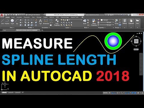 How to Measure Spline Length in AutoCAD 2018