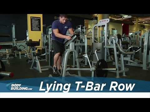 Lying T-Bar Row - Back Exercise - Bodybuilding.com