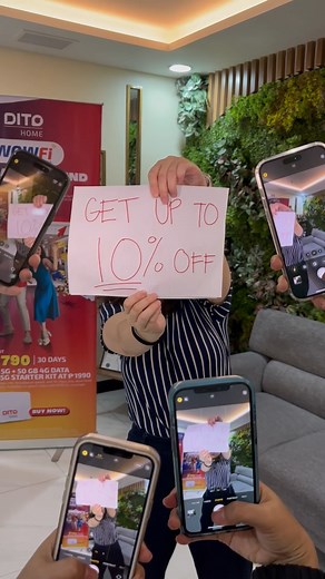 24K views · 178 reactions | Totoo nga ang balita! ​ Enjoy up to 10% OFF on load when you top up on the DITO App. Hurry! This promo is only available until April 30, 2025.​ Load na sa DITO App!​ Per DTI Fair Trade Permit No. FTEB-214092 Series of 2025.​ #DITOTelecommunity #DITOApp | DITO Telecommunity | Facebook