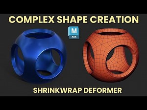 Mastering Complex Shapes in Autodesk Maya with ShrinkWrap Deformer Tutorial | Center Pivot