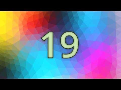 19 Second Countdown | Rainbow Colors