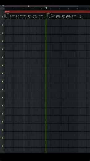 Как звучит "Crimson Desert" в пиано ролле / What does "Crimson Desert'" sound in piano roll