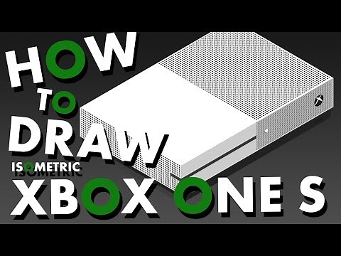 How to draw XBOX ONE S in Isometric view drawing tutorial #14