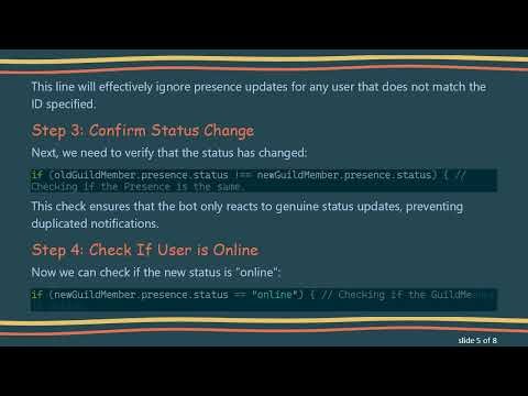 How to Check if a Specific User is Online in Discord with JavaScript