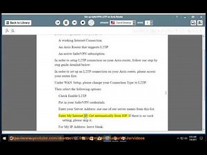 Set up SaferVPN L2TP on Arris router