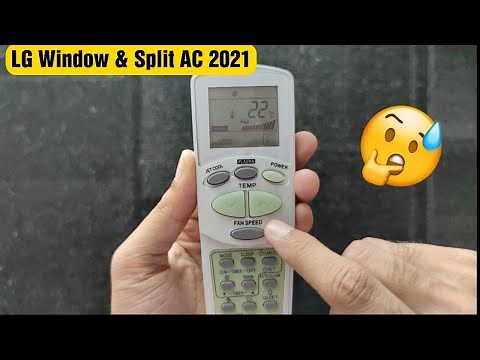 LG AC Remote Functions Explained | Window and Split AC Remote Settings🔥🔥
