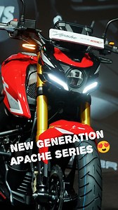 Next generation TVS Apache, like what you see? 😍 - Traction control - Class-D projector headlamp - LED DRLs - Assist and Slipper clutch - 5 inch display - Limited-edition anniversary range also introduced - RTR 160 4V prices start from 1.28L -- New Top-End TFT Projector Headlamp Variant at 1.47L - RTR 200 4V prices start from 1.53L -- New Top-End TFT Projector Headlamp Variant - 1.59L #tvsapache #Apache20Years #TVSApacheSeries #RacingDNAUnleashed #TVSApache #BuildTheWin #tvsmotorcompany #iamabi