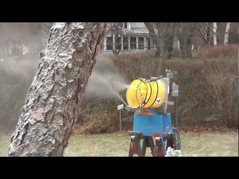 Homemade Fan Gun Snowmaker