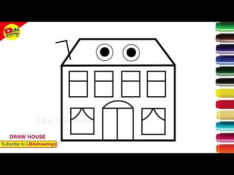 Cozy Cottage House Drawing