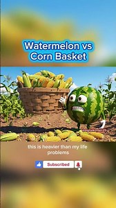 Watermelon and corn #digitalkonten25 #funny basket