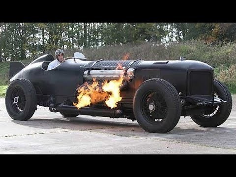 OLD RACE CARS With EXTREME BIG ENGINES Cold Start and Loud Sound 2