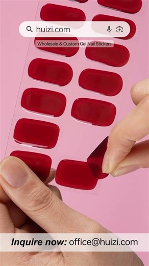 NL20 001 Wholesale UV-Free Gel Nail Wraps | Customizable Nail Wraps for Brands