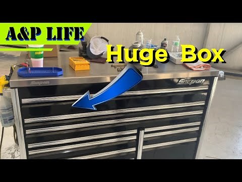 Loaded Snap On box tour. Huge Airplane / aircraft mechanics toolbox! A&P life