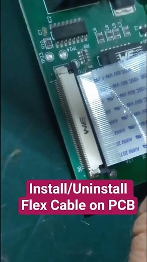 How to install/uninstall flex cable to the head connector on PCB #shorts #repair #electronics