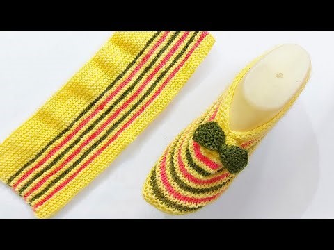 Easy Knitting Ladies Shoes , Socks , Booties , Slipper