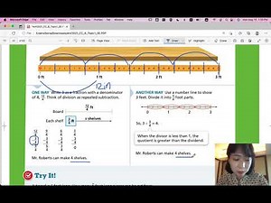 EnVision Math 6 Lesson 1-4 Understand Division with Fractions