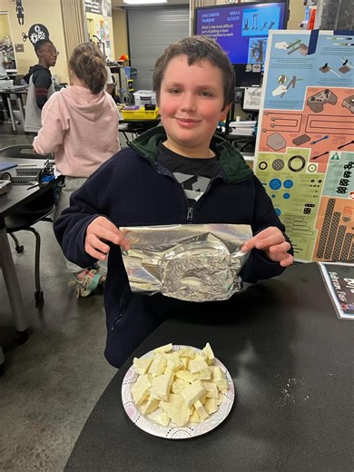 Our STEM crew got an unexpected treat! One of our students brought in homemade “space ice cream” after feeling totally inspired by our recent trip to the U.S. Space & Rocket Center. It was such a fun surprise and the perfect way to keep that field-trip excitement going. Love seeing their curiosity turn into creativity! 🚀🍦#CA3L #PCSSTEMLife | Center for Advanced Academics & Accelerated Learning - CA³L