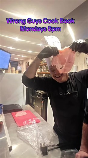 leather face 🤣 #wrongguysreviews #wrongguyscookbook