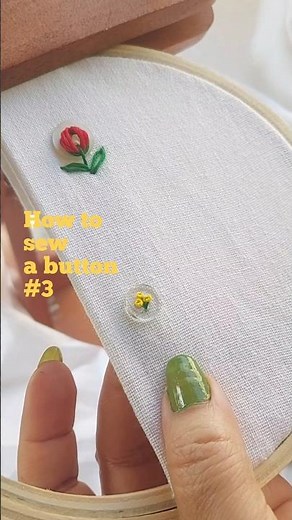 Neat and easy tutorial: How to sew a button for absolute beginners